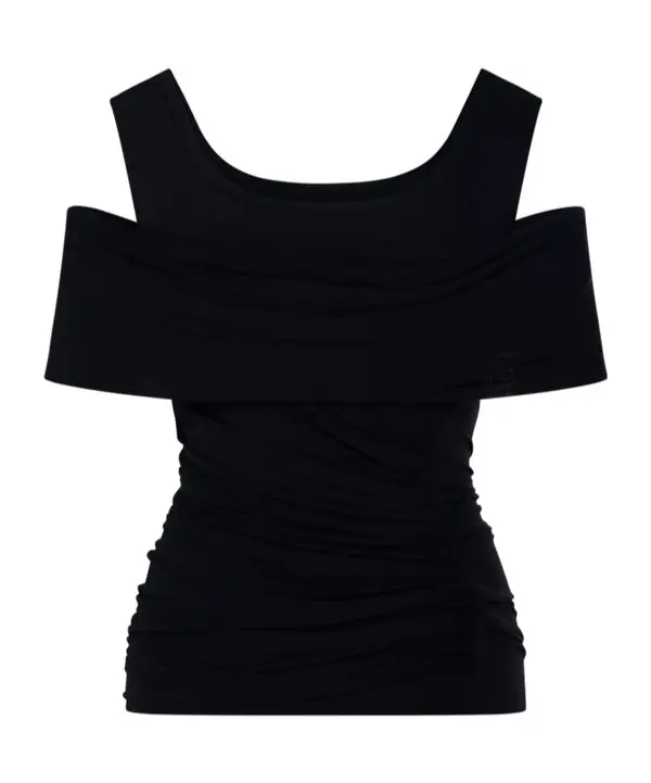 Isabel Marant Étoile Cold-shoulder Ruched Top