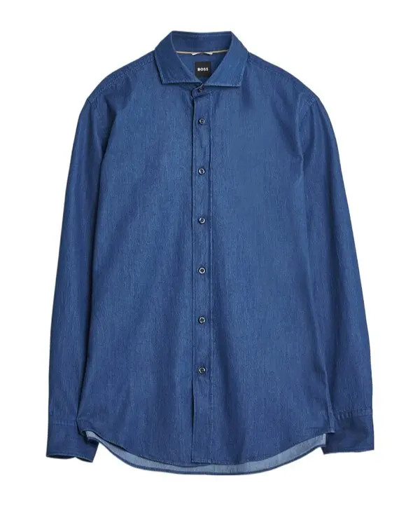 Hugo Boss Long Sleeve Shirt - Navy