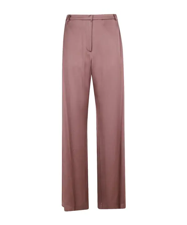 ALYSI Flared Tailored Trousers - Brown