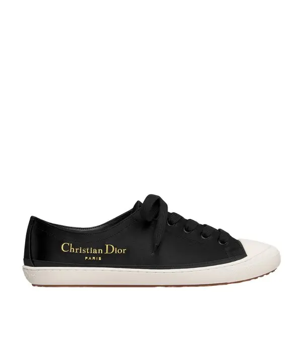 Dior Round Toe Lace-up Sneakers - Black