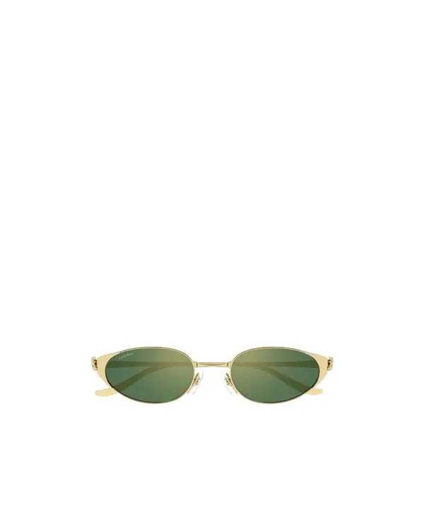 Cartier Oval-frame Sunglasses - Golden-green