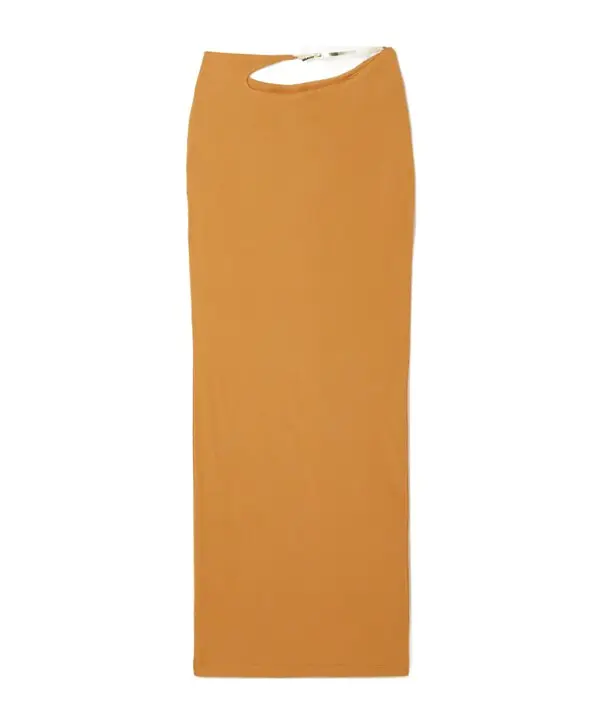 Christopher Esber Sculpted-strap Column Maxi Skirt