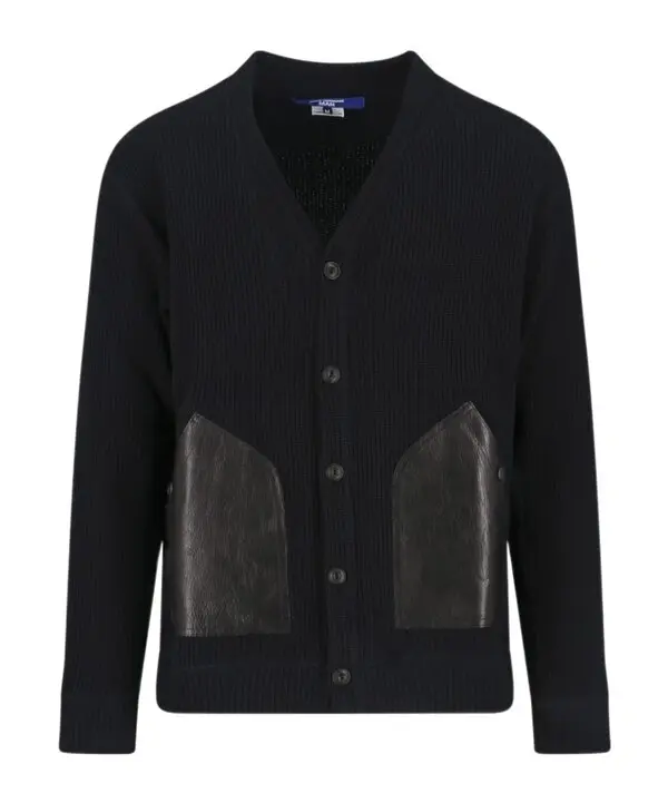 Junya Watanabe Button Long-sleeved Sweater With Patch Pockets