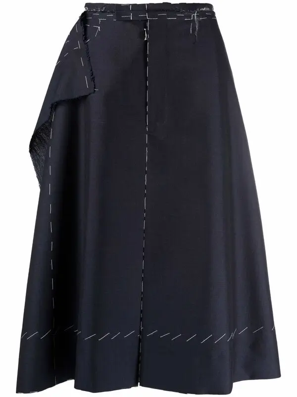 MAISON MARGIELA Contrast Panel Knee-length Skorts