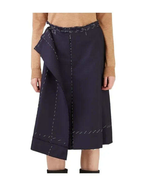 MAISON MARGIELA Contrast Panel Knee-length Skorts