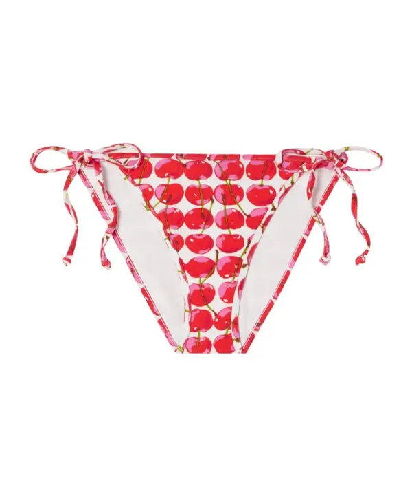 La DoubleJ Printed Bikini Briefs - Red