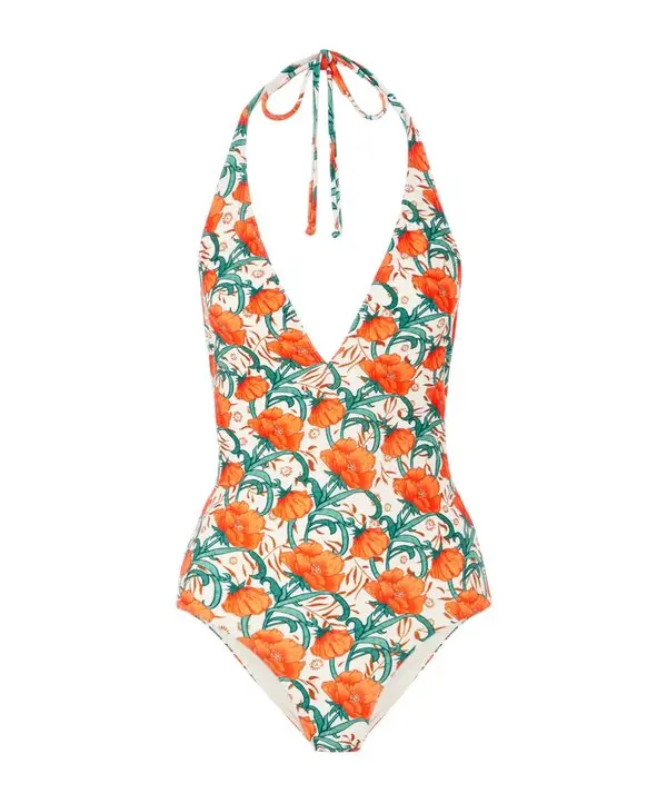 La DoubleJ Halterneck One Piece Swimsuit - Multicolor