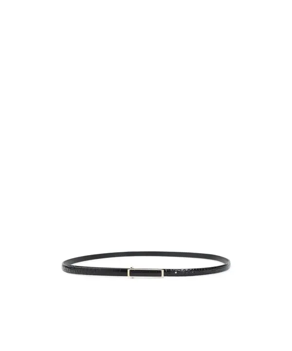 TOM FORD Soft Printed Croco Belt - Black