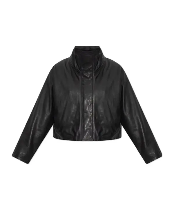 ALLSAINTS Ryder Leather Puffer Biker Jacket - Black