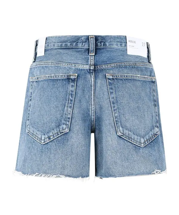 AGOLDE Nye Raw-hem Denim Shorts - Blue