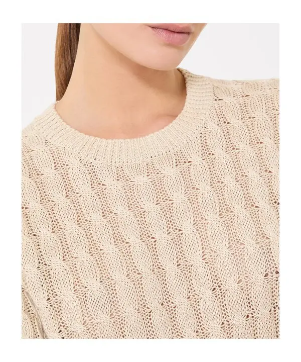 Max Mara Talamo Cable-knit Jumper - Light Brown