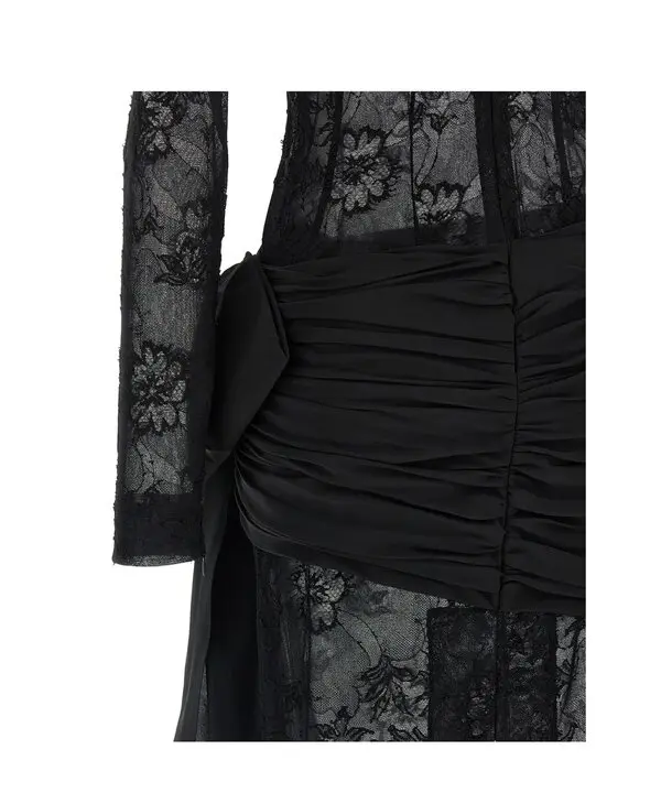 Alessandra Rich Lace Bustier Dress