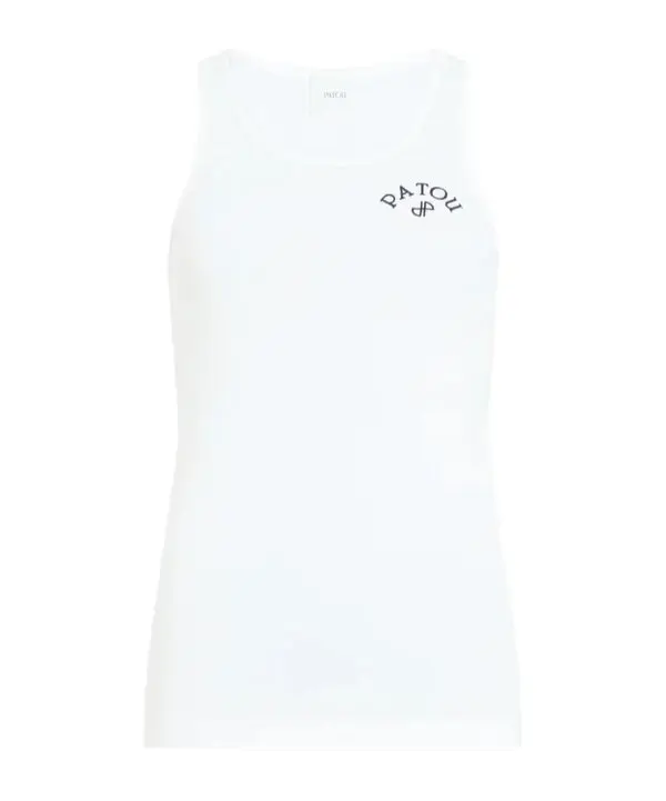 PATOU Logo Print Sleeveless Tank Top