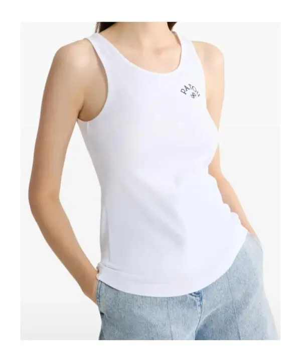 PATOU Logo Print Sleeveless Tank Top