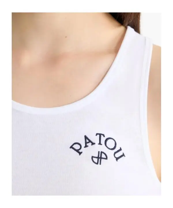 PATOU Logo Print Sleeveless Tank Top