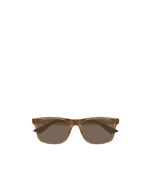 Montblanc Eyewear Rectangular Frame Sunglasses - Brown