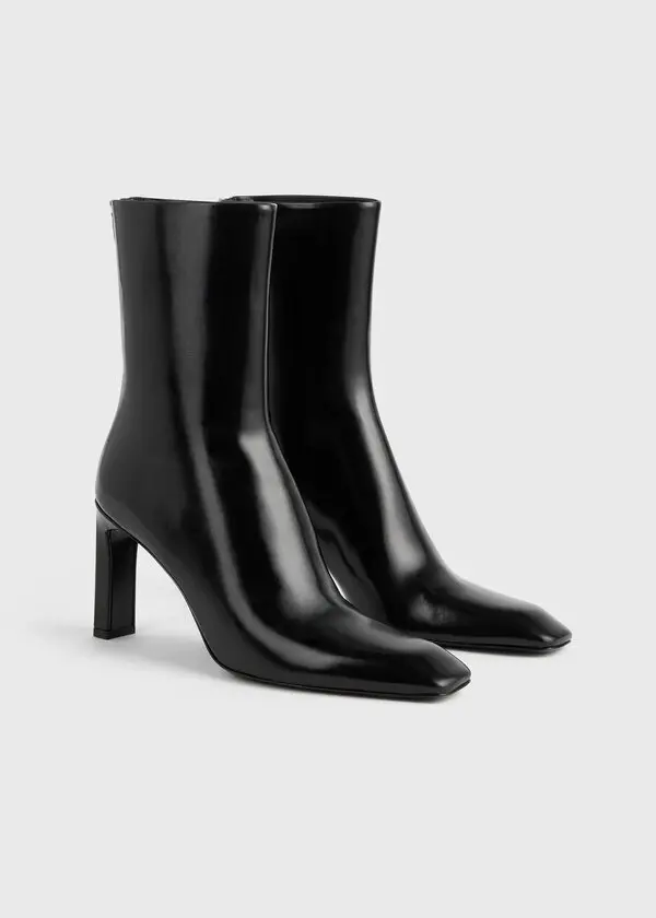 TOTEME Square-toe Side Zip Ankle Boots
