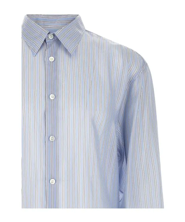 Dries Van Noten Relaxed Striped Shirt - Light Blue