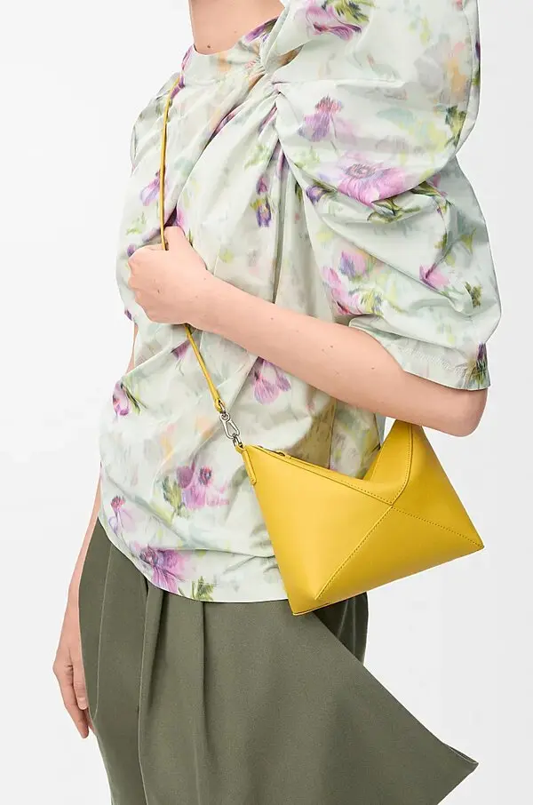 Loewe Puzzle Fold Pouch In Shiny Nappa Calfskin