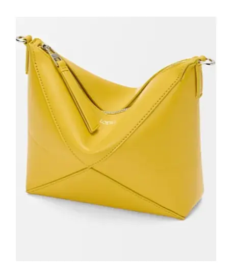 Loewe Puzzle Fold Pouch In Shiny Nappa Calfskin