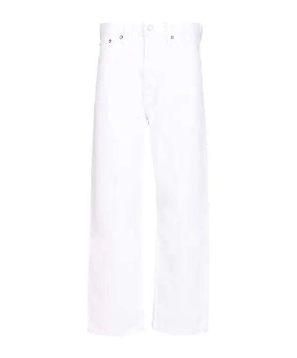 AGOLDE 90's Crop Cotton Denim Jeans - White