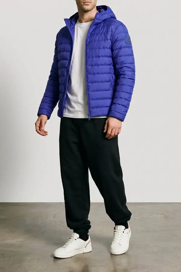 Canada Goose Stratus Tonal Label Hooded Jacket - Blue