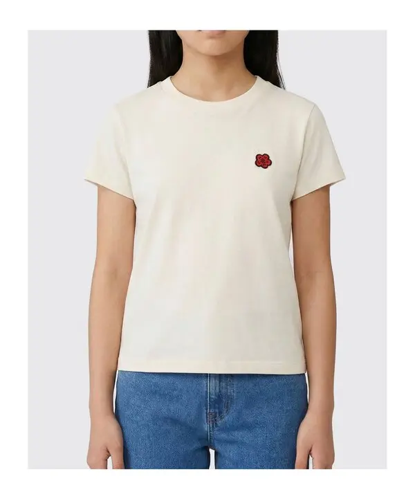 Kenzo Boke Flower Embroidered T-shirt - White