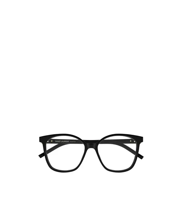 Saint Laurent Geometric Frame Glasses - Black