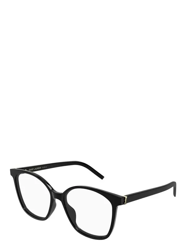 Saint Laurent Geometric Frame Glasses - Black