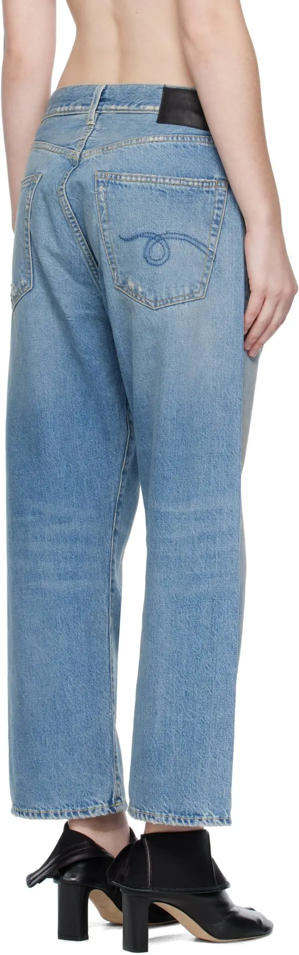 R13 X-bf Bootcut Jeans - Blue