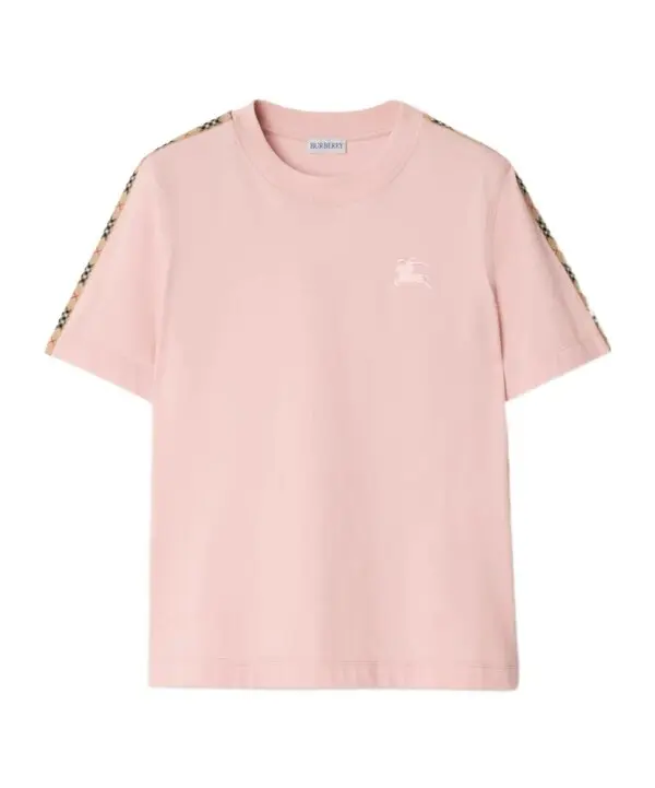 Burberry Logo Embroidered Crewneck T-shirt - Bouquet