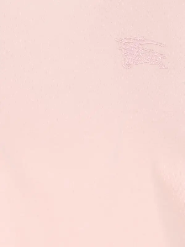 Burberry Embroidered Logo Crewneck T-shirt - Bouquet