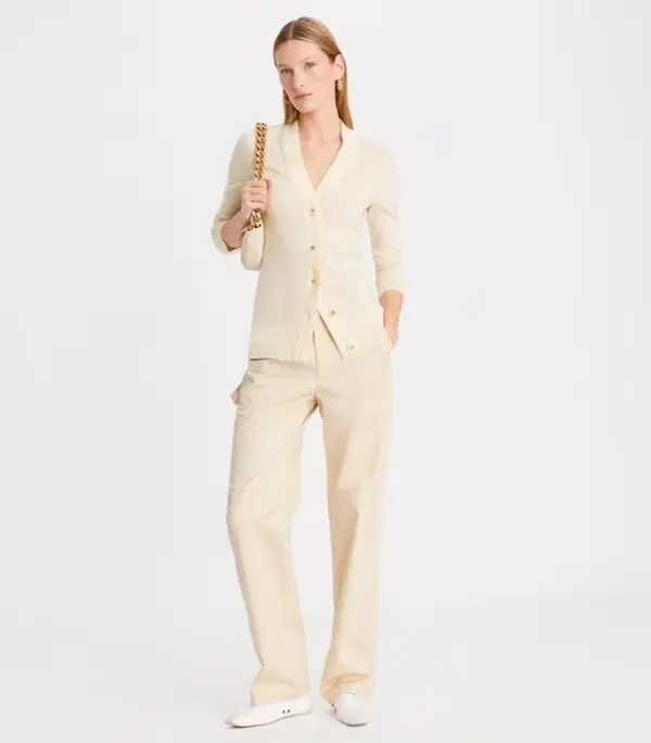 Tory Burch V-neck Button-up Cardigan - White