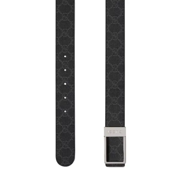 Gucci Reversible Belt With Rectangular Buckle - Black