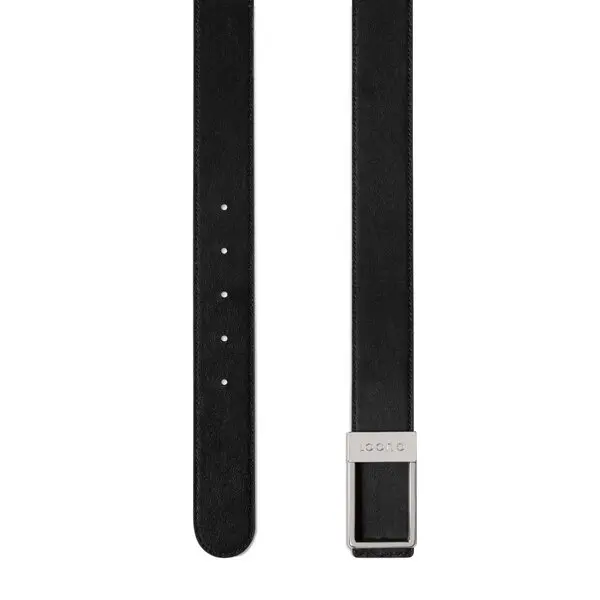 Gucci Reversible Belt With Rectangular Buckle - Black