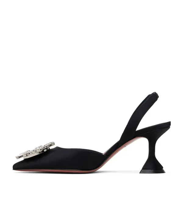 Amina Muaddi Begum Sling 70 High-heeled Sandals - Black