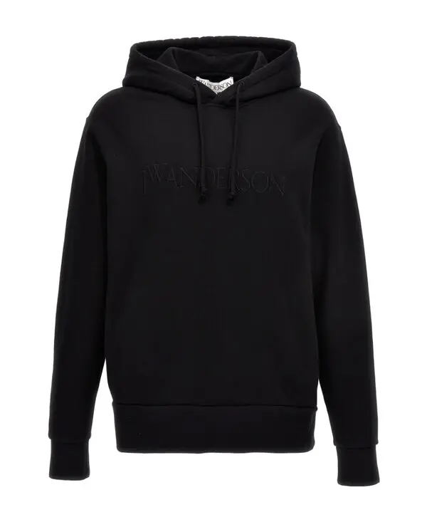 J.W.ANDERSON Logo Embroidered Drawstring Hoodie