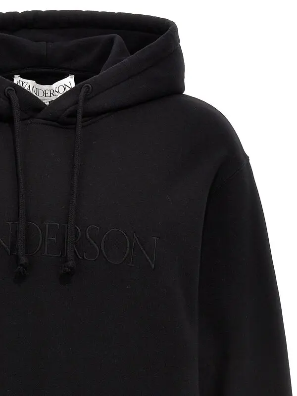 J.W.ANDERSON Logo Embroidered Drawstring Hoodie