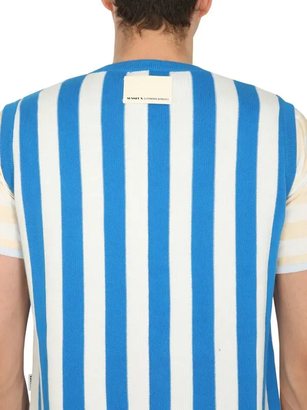 Sunnei V-collar Short-sleeved T-shirt