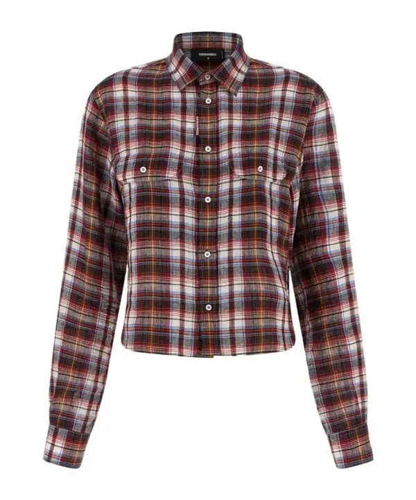 Dsquared2 Check Buttoned Shirt - Multicolor