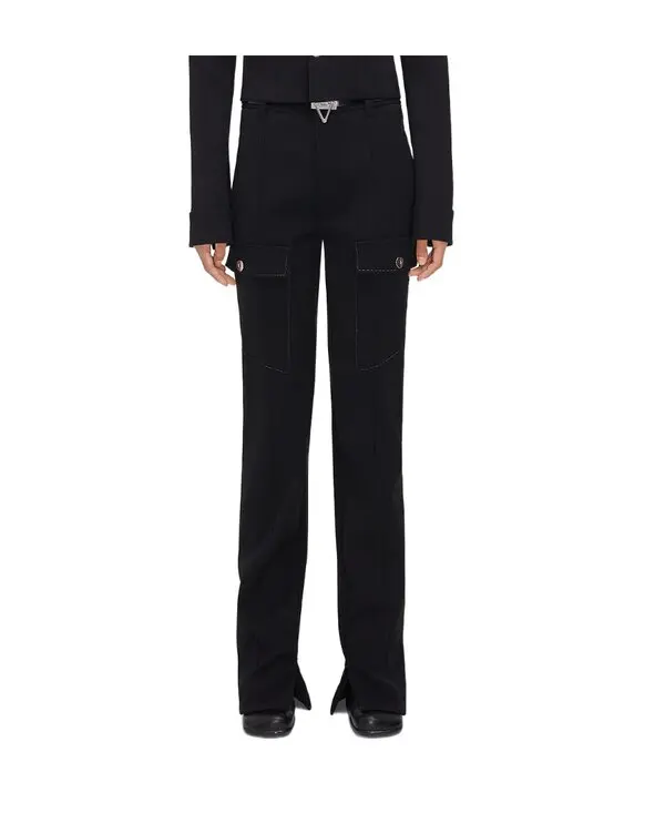 Bottega Veneta Slit-hem Cargo Pants - Black