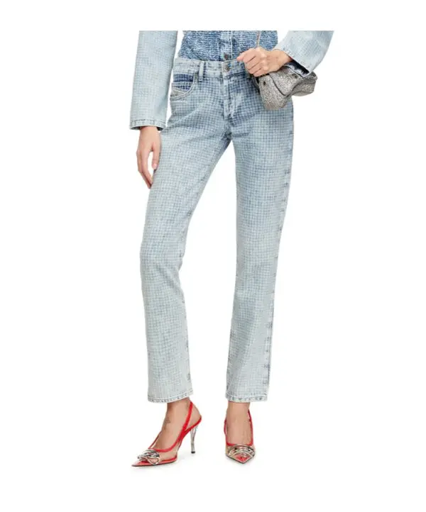 DIESEL® 1992 D-jiann Patterned Jeans - Light Blue