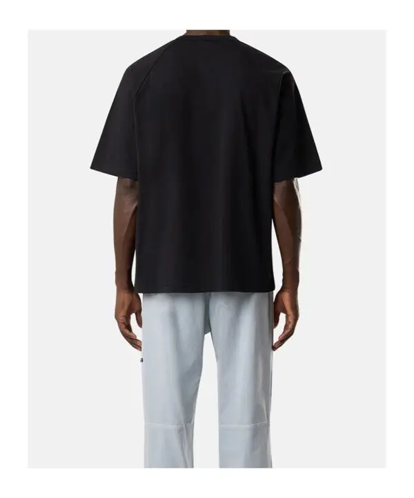 Stone Island Oversized-fit Short-sleeve T-shirt With Logo Embroidery - Black