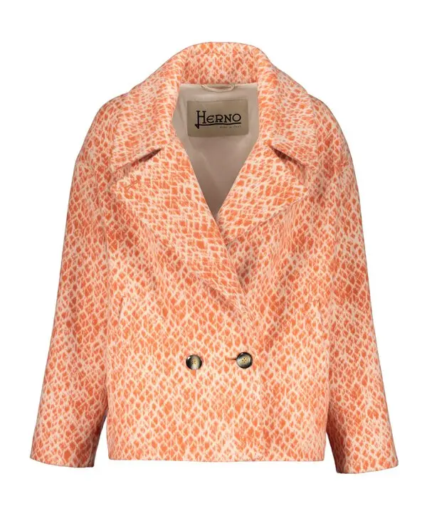 Herno Cropped Double-breasted Coat