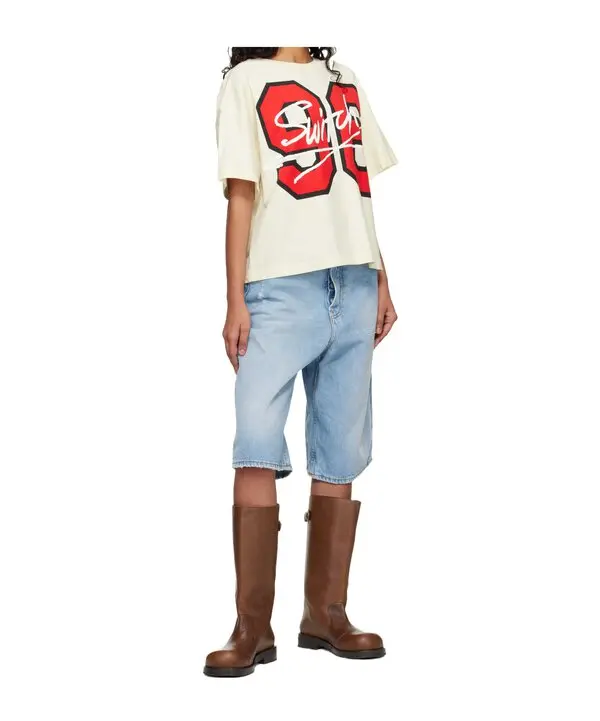 VIVIENNE WESTWOOD Off-white Cotton Jersey 96 Switch Box T-shirt - Cream