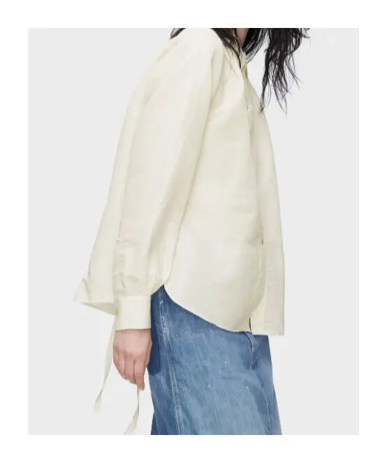 MAISON MARGIELA Tie-waist Silk Cotton Shirt