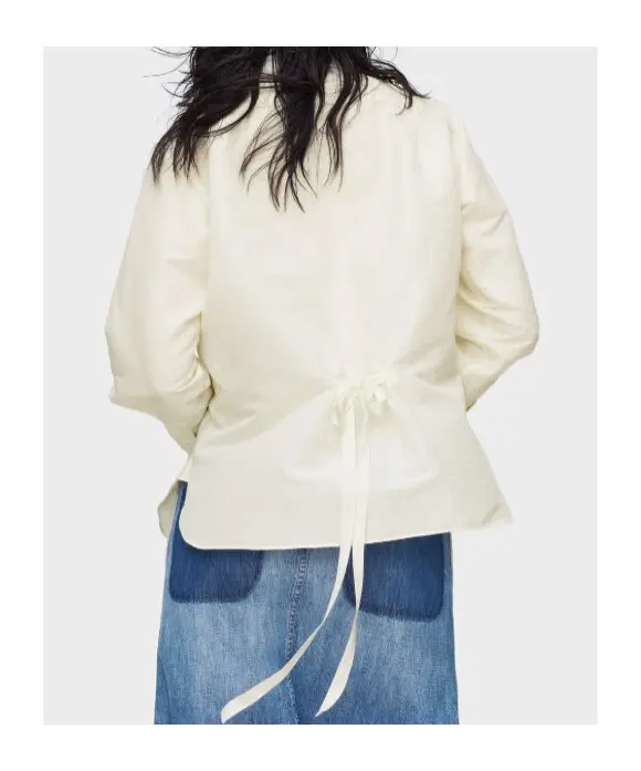 MAISON MARGIELA Tie-waist Silk Cotton Shirt