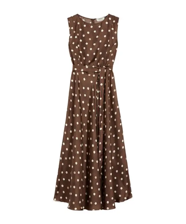 Max Mara Smmmattina Polka Dot Midi Dress