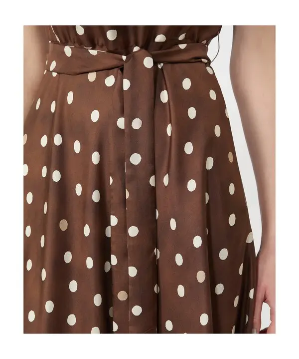 Max Mara Smmmattina Polka Dot Midi Dress