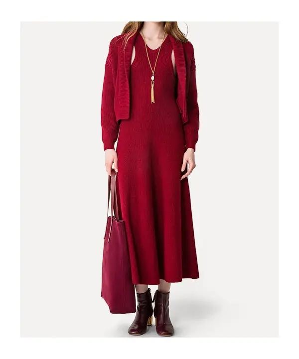 FORTE_FORTE Merino Wool Shawl Collar Cardigan